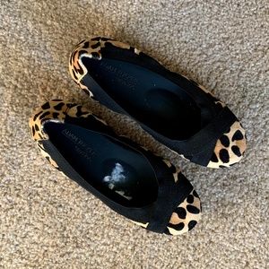 Adam Tucker | Shoes | Adam Tucker Me Too Leopard Calf Hair Nixie Flats ...
